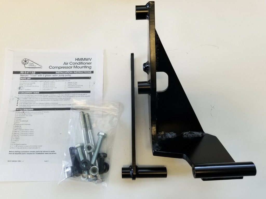 AC Compressor Mounting Bracket, V-Belt – Black Dog Customs