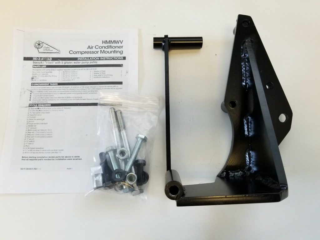 AC Compressor Mounting Bracket, V-Belt – Black Dog Customs